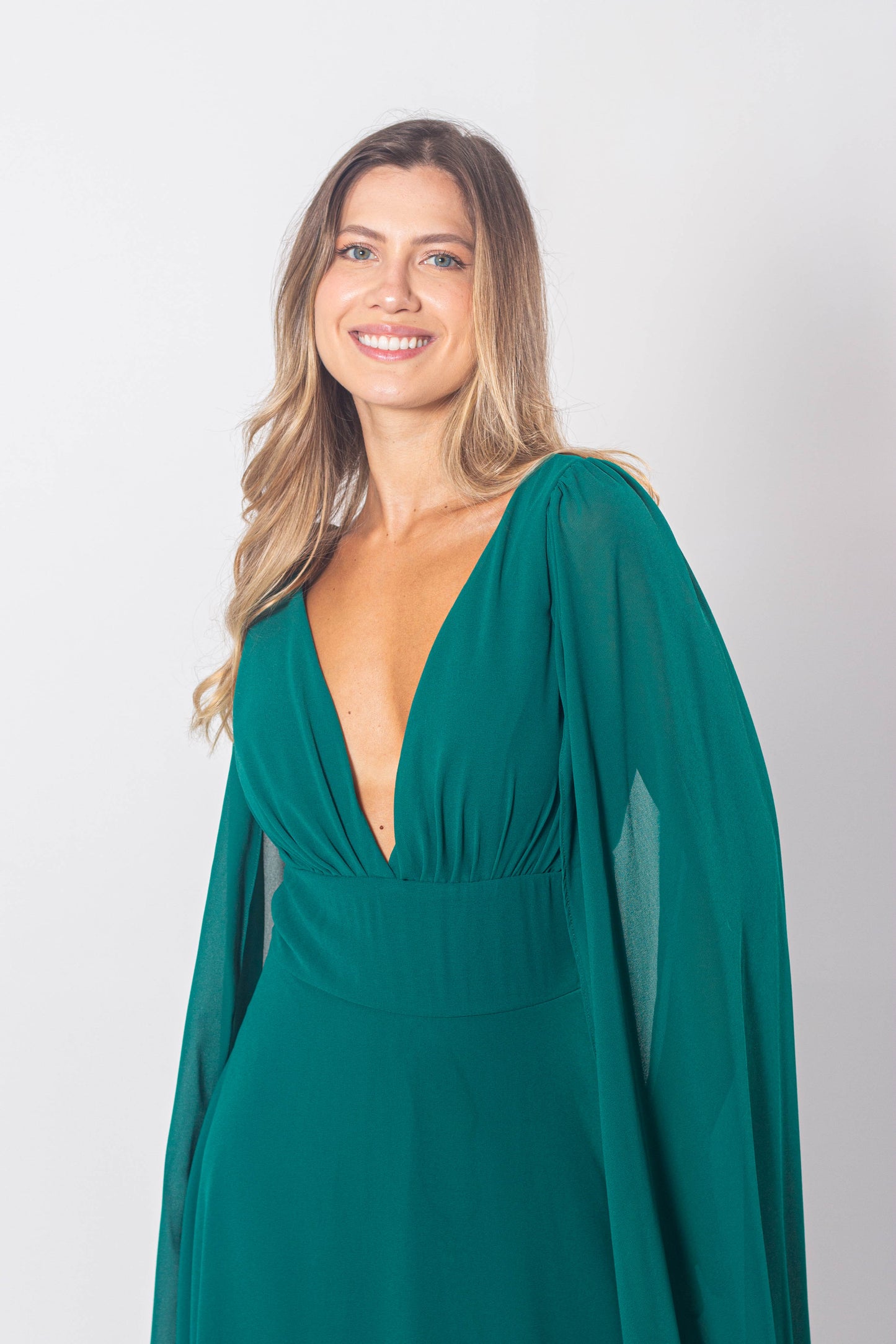 VESTIDO ZAMORA - Azul Petróleo – BALANCÊ BRASIL